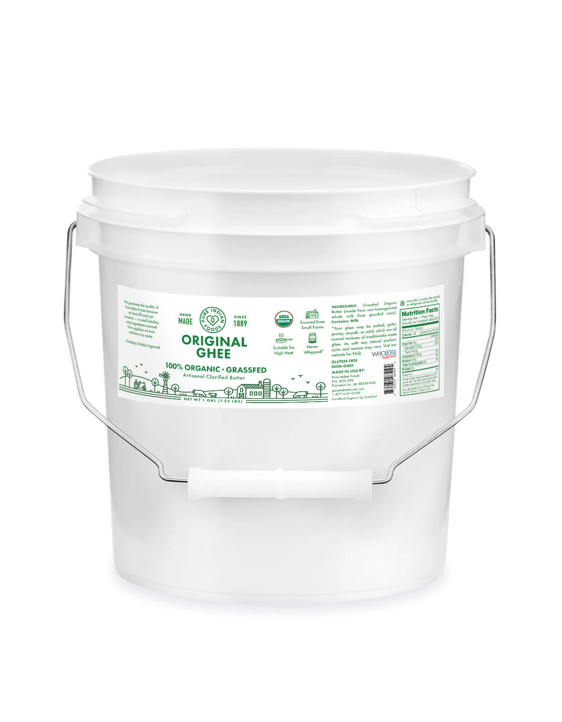 Original Ghee, Grassfed & Certified Organic